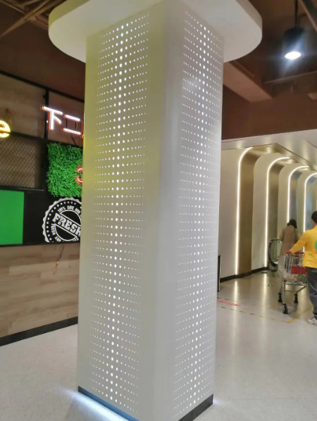 Perforasi Metal Mesh Terluas Untuk Facade Net Cladding Metal Mesh Sheet ...