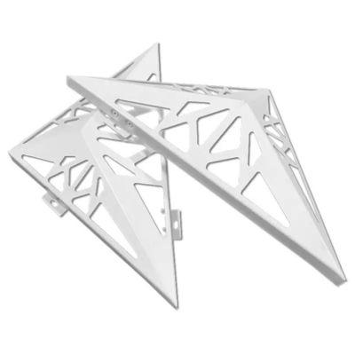 Dekorasi Fasad Pengepakan Dinding Panel Fasad 3D Aluminium Berlubang